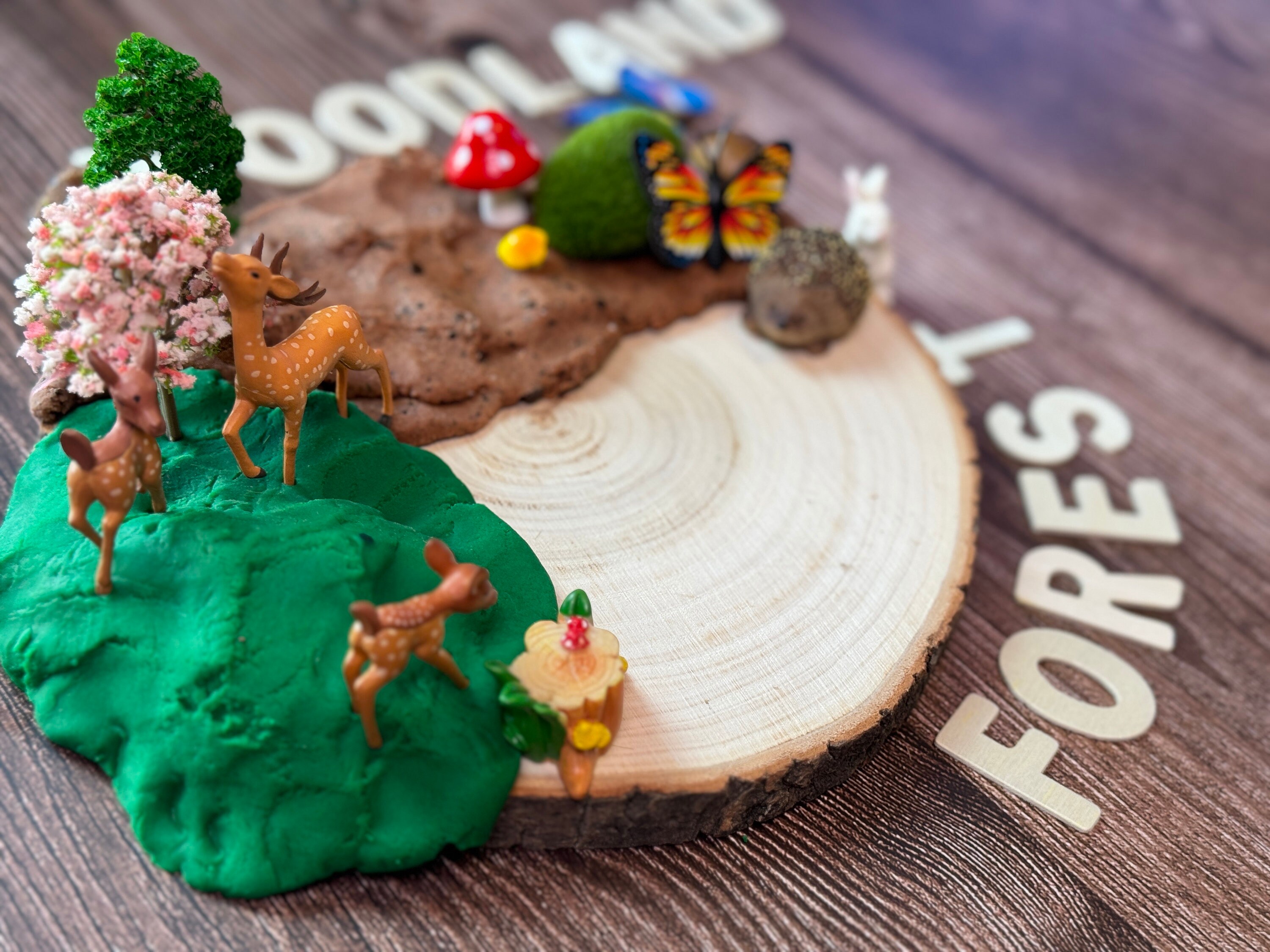 Woodland Sensory Play Box, Forest Friends, Playdough Kit - Etsy