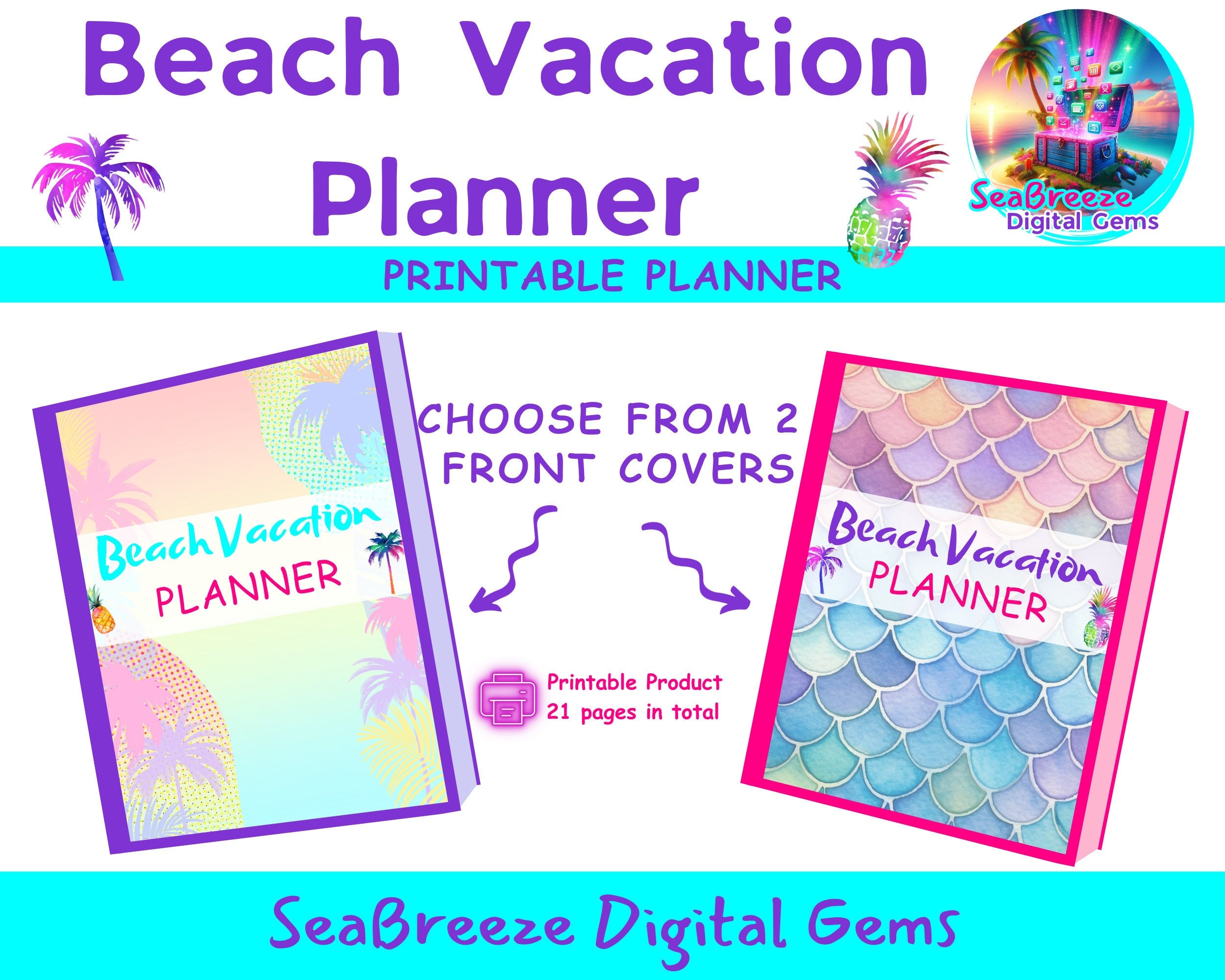 Beach Vacation Planner Printable Printable Family Travel Planner ...