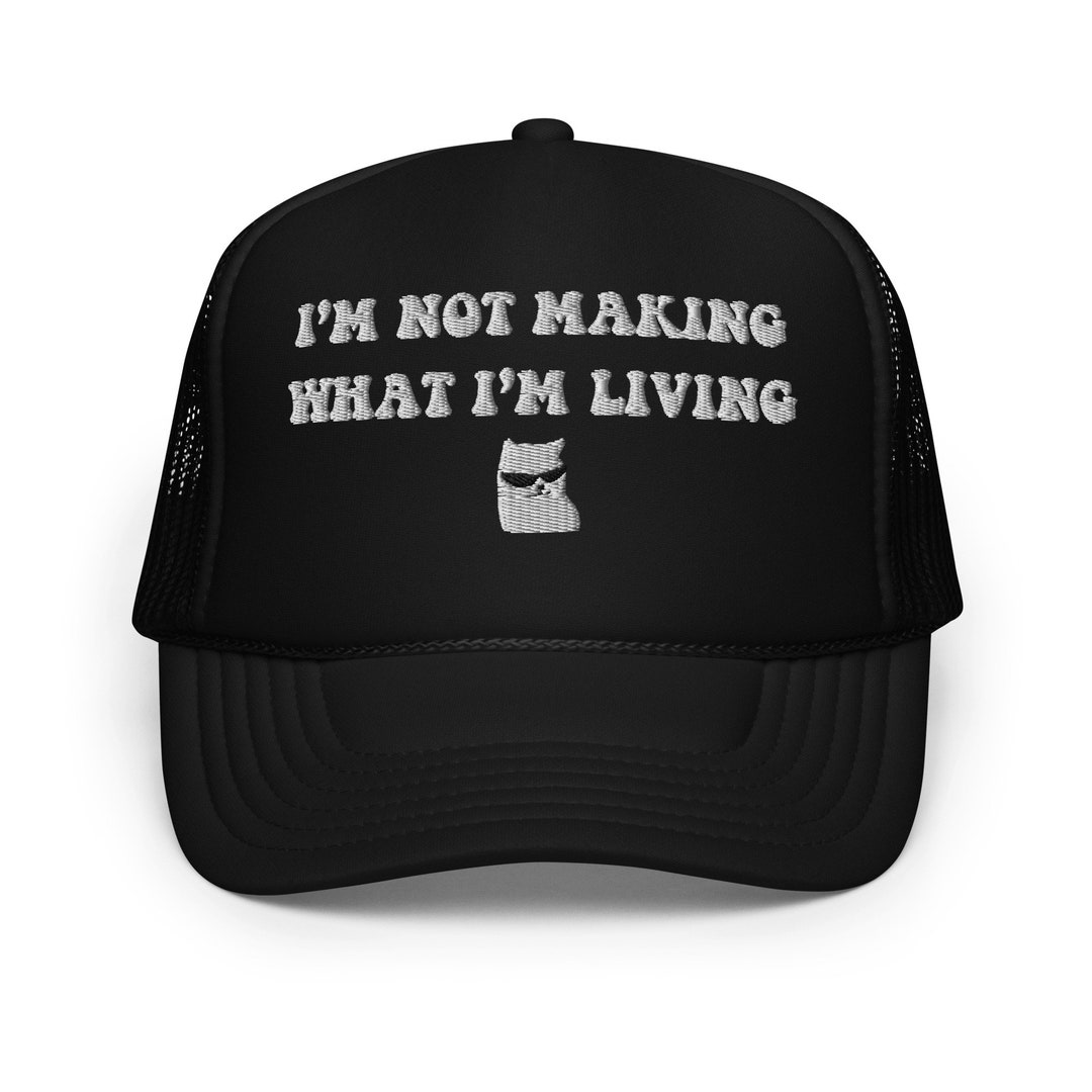 Funny Meme Embroidered Trucker Hat, Adult Humor, Embroidery, Funny Gift ...