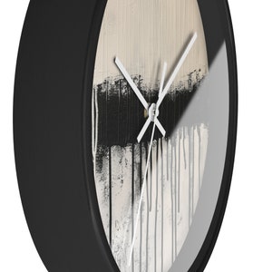 Timeless Drip Mid Century Modern Wall Clock Abstract Art Clock Artistic ...