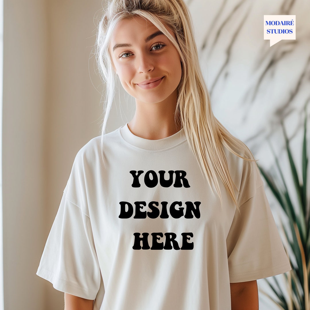 Front and Back Comfort Colors 1717 Mockup Bundle Front and Back Model ...