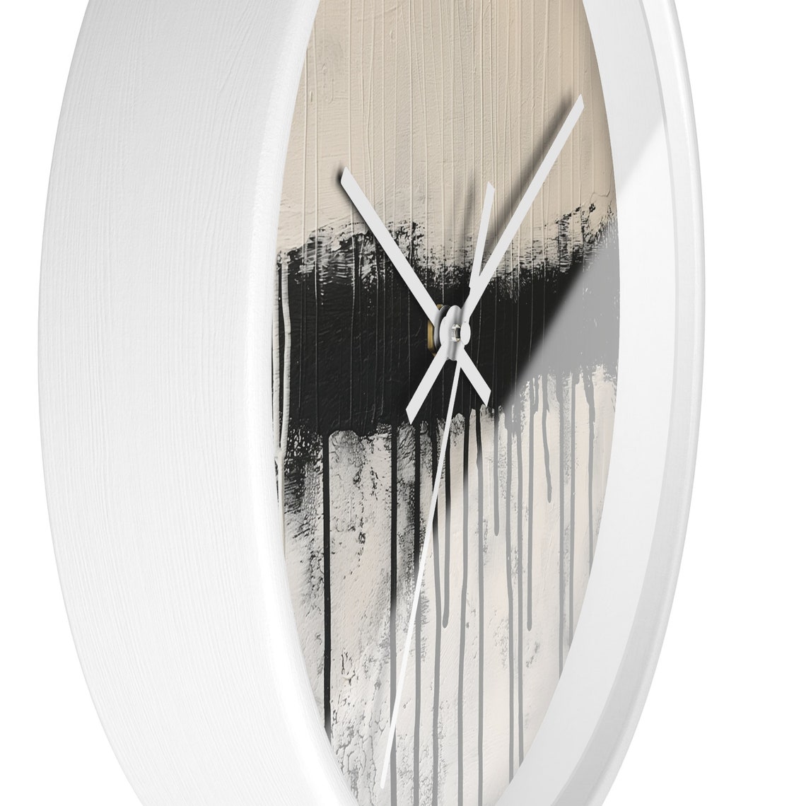 Timeless Drip Mid Century Modern Wall Clock Abstract Art Clock Artistic ...