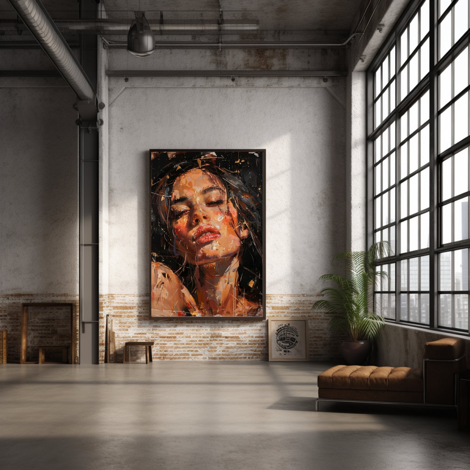 Digital Painting Portrait Wall Art Printable Art Digital Download I ...