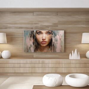 Digital Abstract Portrait Art | Printable Wall Decor | Instant Download ...
