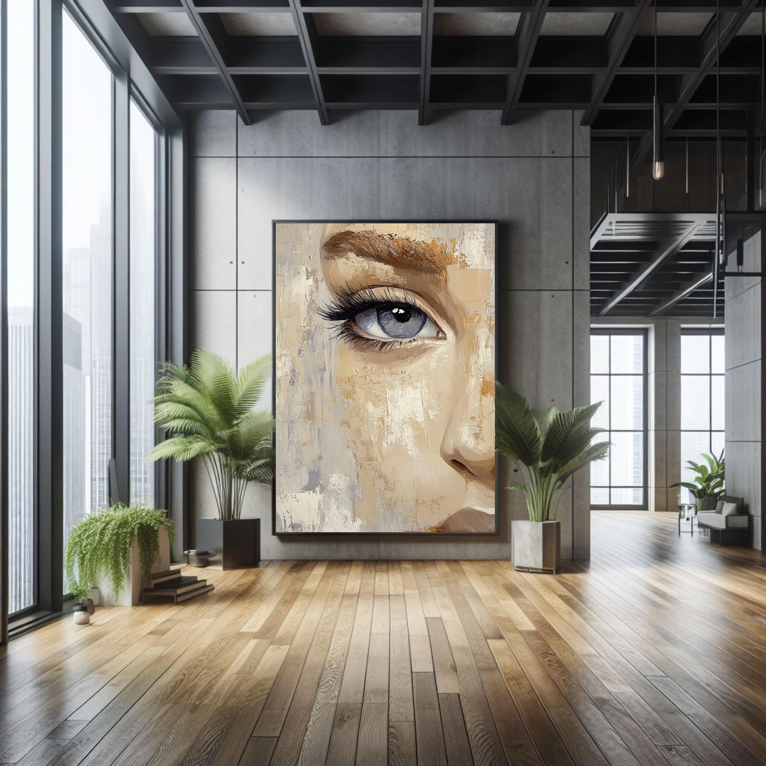Digital Abstract Portrait Art | Printable Wall Decor | Instant Download ...