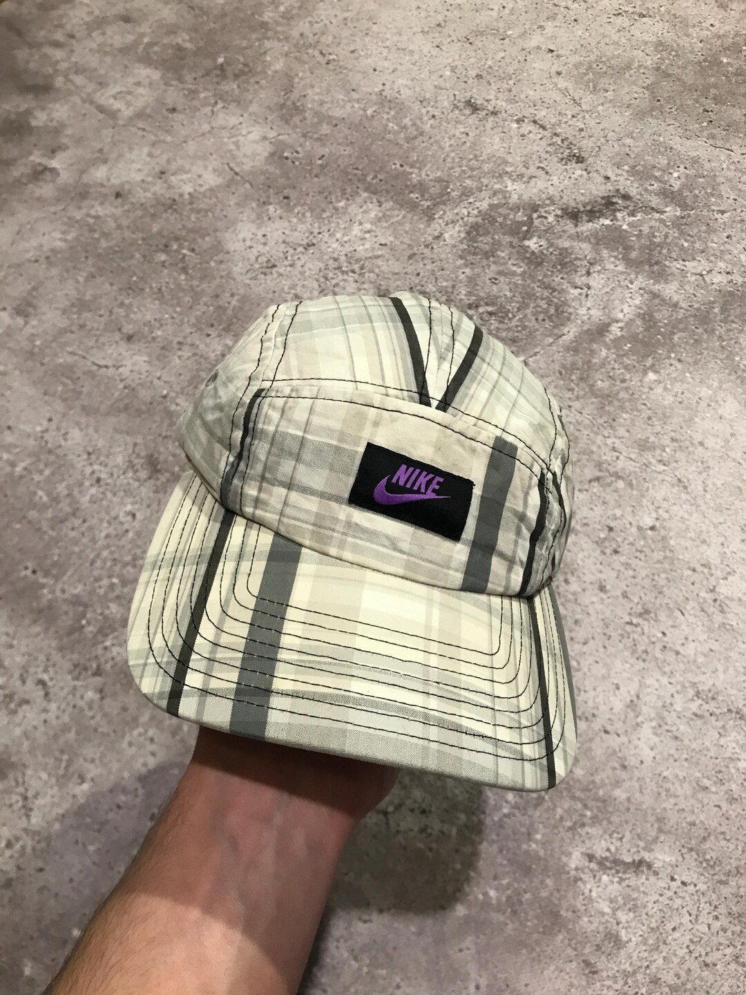 Vintage Nike Cap 5panel Embroiled Logo Gray OS - Etsy