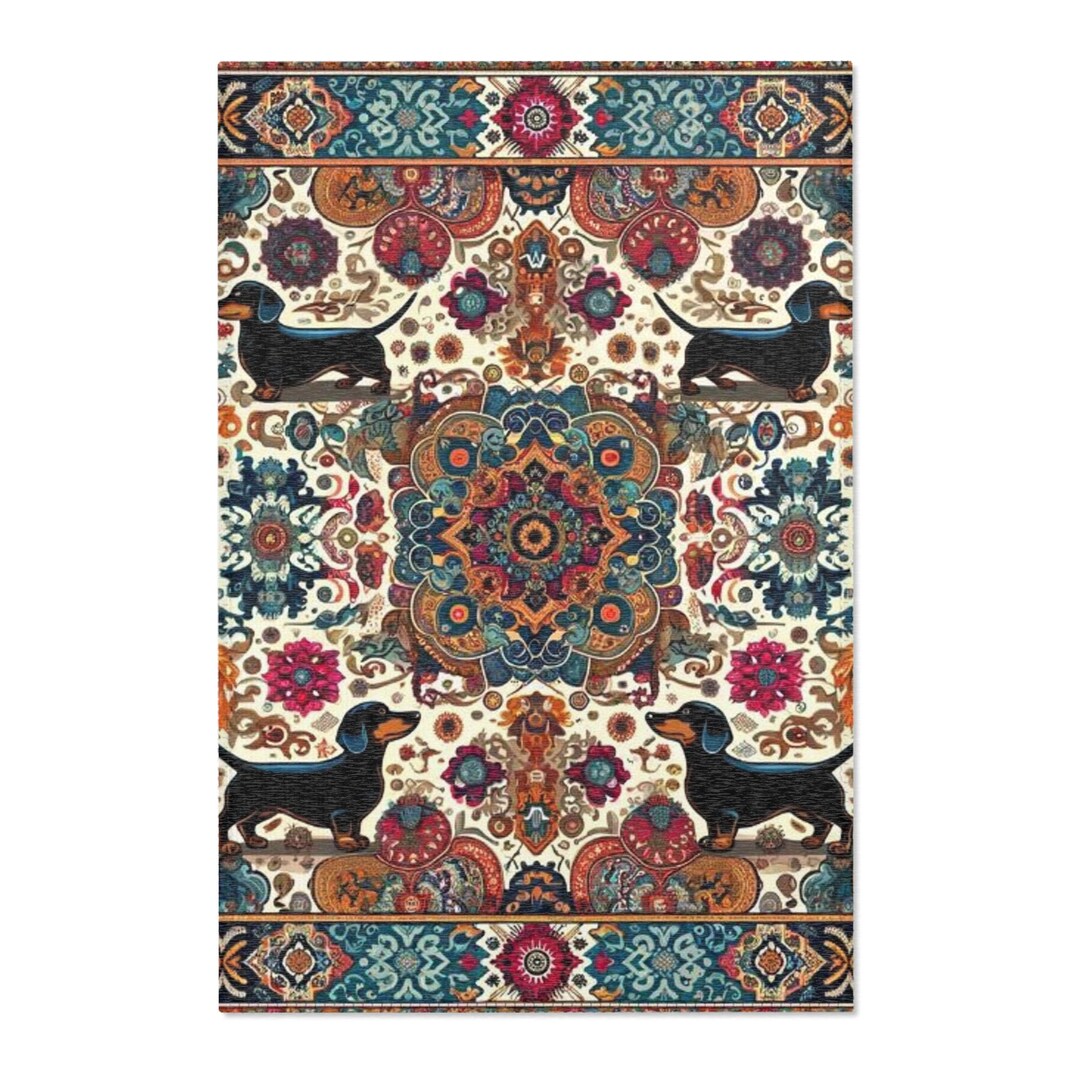Dog Area Rug, Animal Decor, Pet Rug, Kids Room Rug, Dachshund Rug, Pet ...