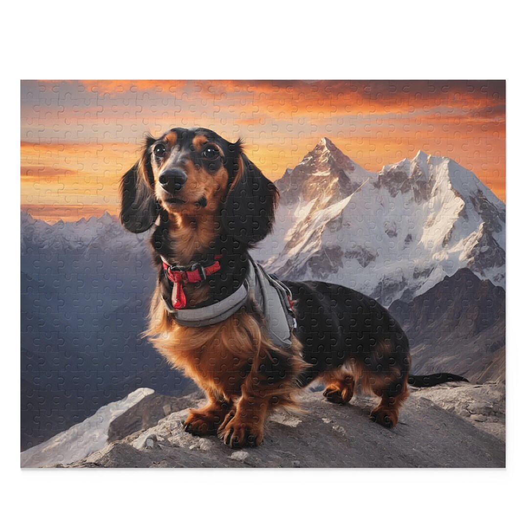 Dachshund Puzzle 120, 252, 500-piece Dachshund Jigsaw Puzzle, Chipboard ...