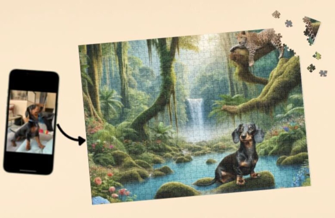 Personalized Dog Puzzle (120, 252, 500-pc) Dog Jigsaw Puzzle, Chipboard ...