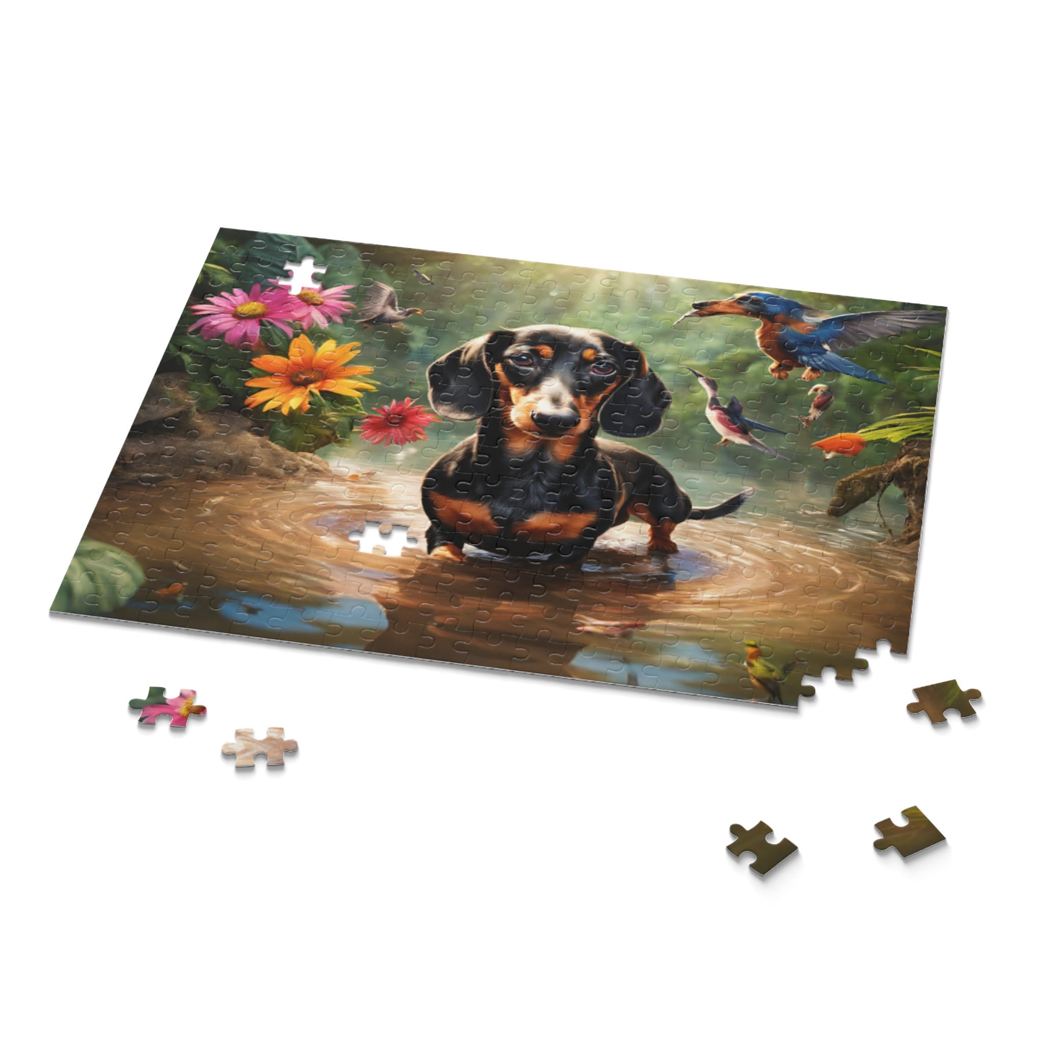 Dachshund Puzzle 120, 252, 500-piece Dachshund Jigsaw Puzzle, Chipboard ...