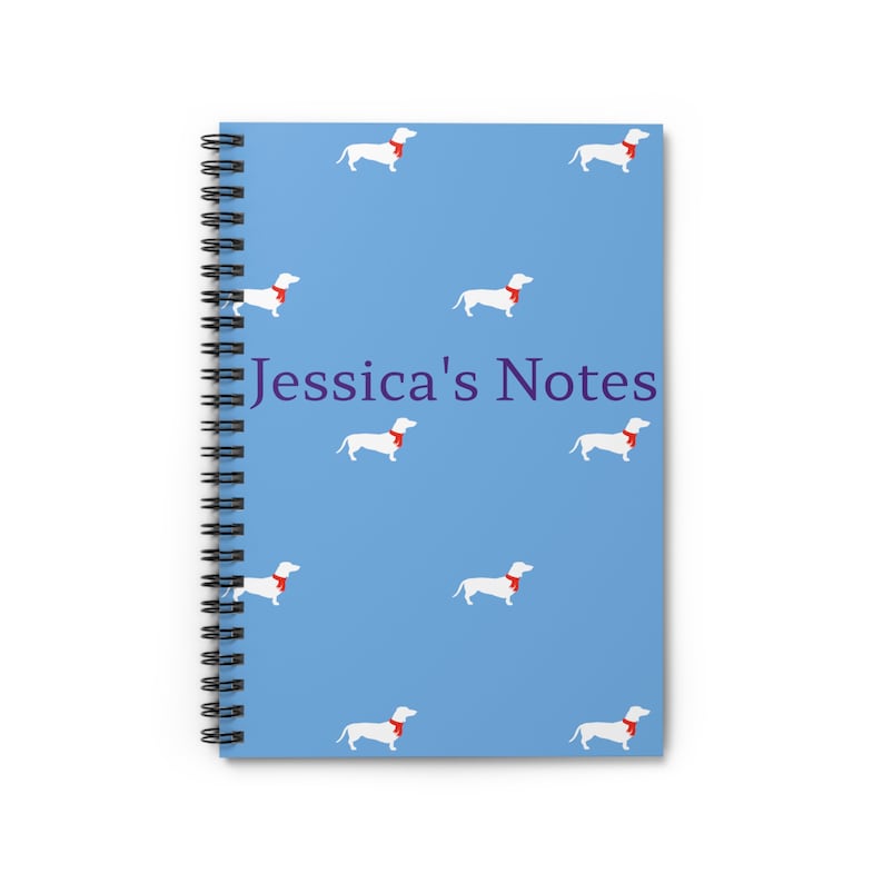 Personalized Spiral Notebook, Dog Personalized Journal, Custom Dog ...