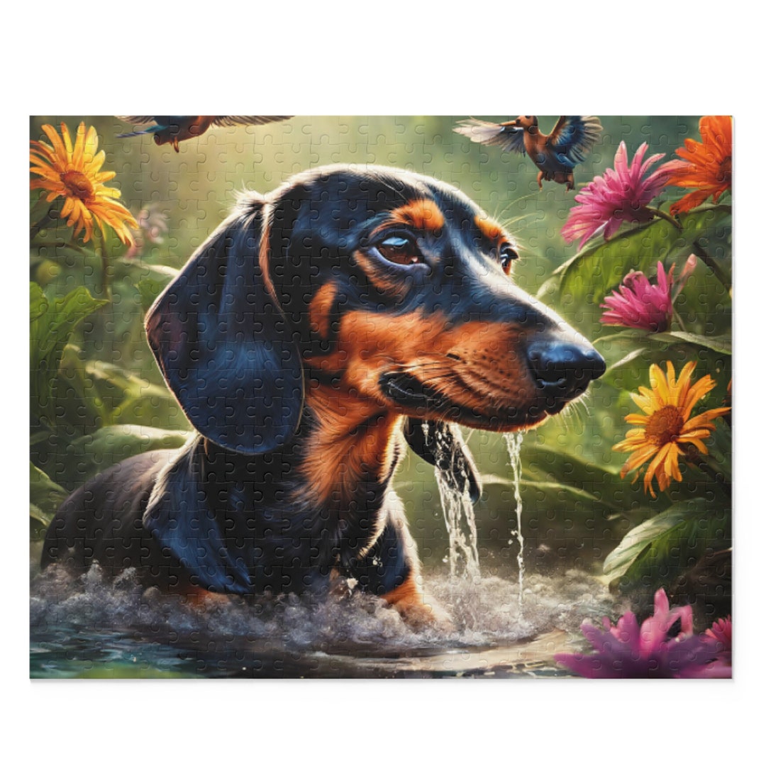 Dachshund Puzzle (120, 252, 500-piece) Dachshund Jigsaw Puzzle ...