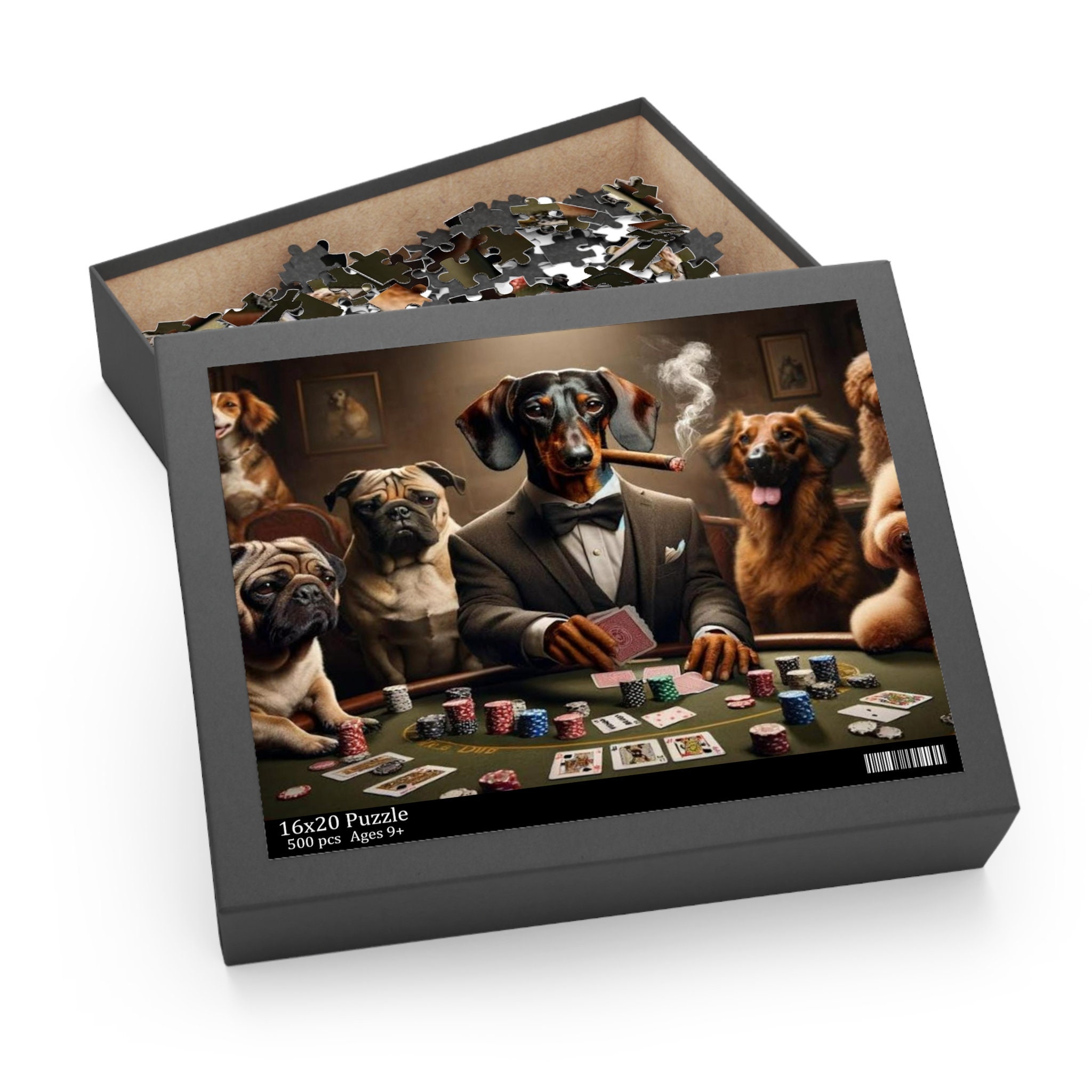 Puzzle With Dogs (120, 252, 500-piece) Dog Jigsaw Puzzle, Chipboard Dog ...