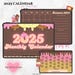 2025 Calendar Neapolitan Chocolate, Ice Cream, Brownie, Sweet, Kawaii ...