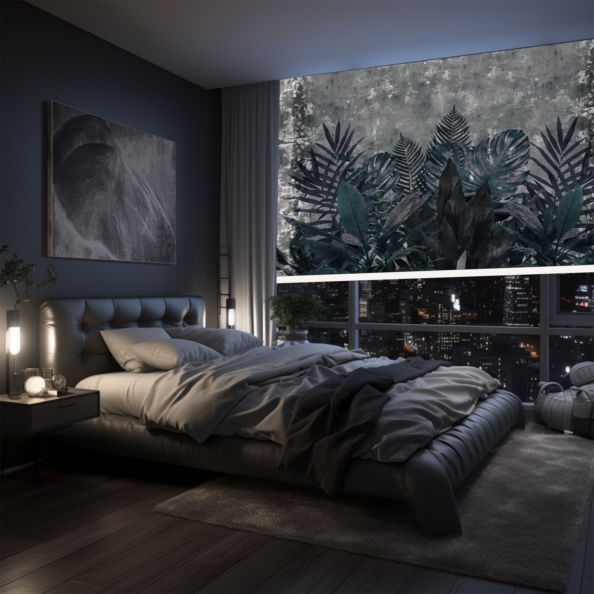 Natural Room Roller Blinds for Window or Door, Bohemian Style Window ...