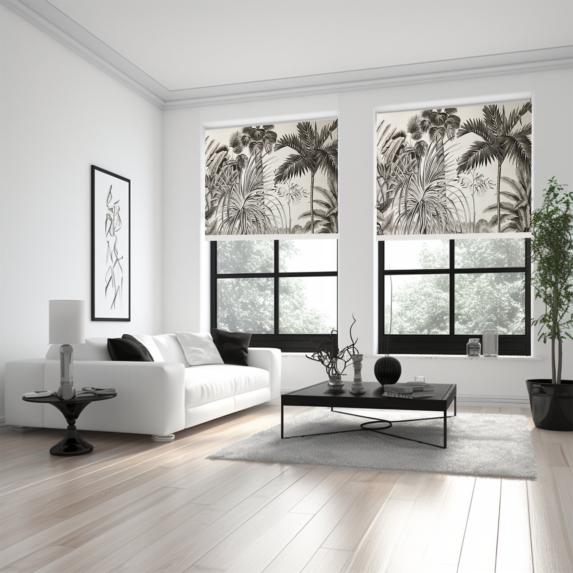 Roller Blinds for Window or Door, Bohemian Style Window Roller Shades ...