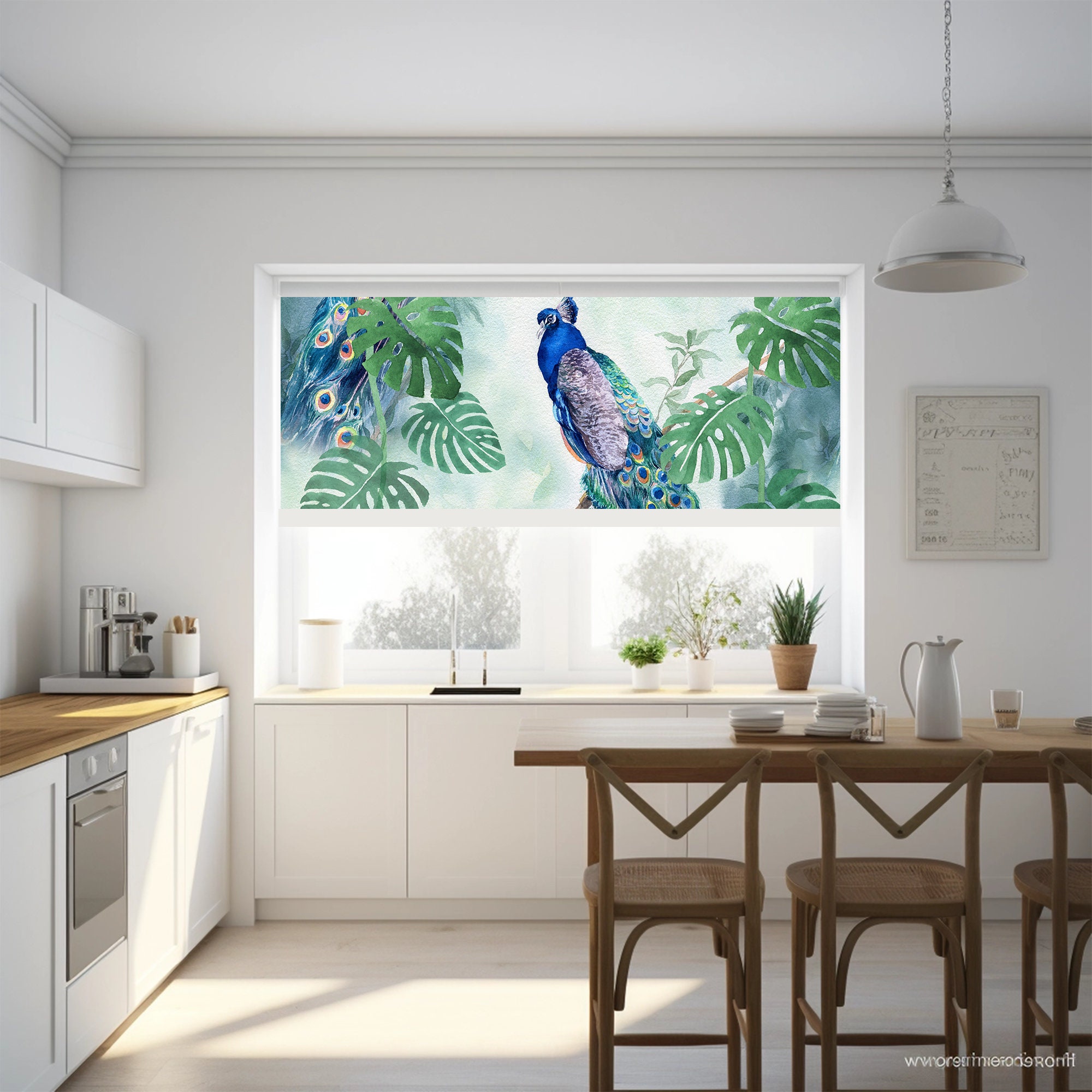 Roller Blinds for Window or Door, Green Consept Window Roller Shades ...