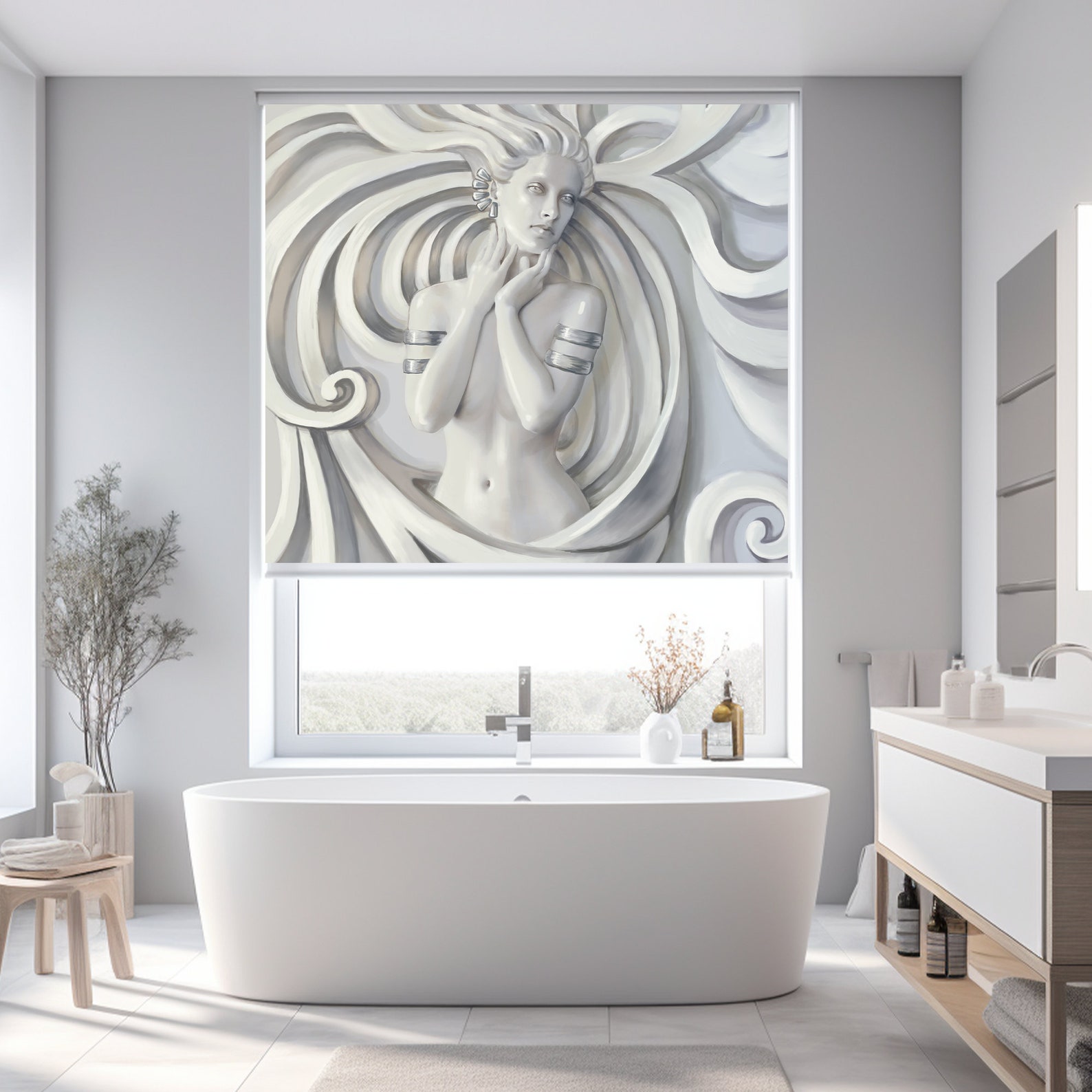 Medusa Roller Blinds for Window or Door, Medusa Window Roller Shades, Printed Roller Blind - Etsy