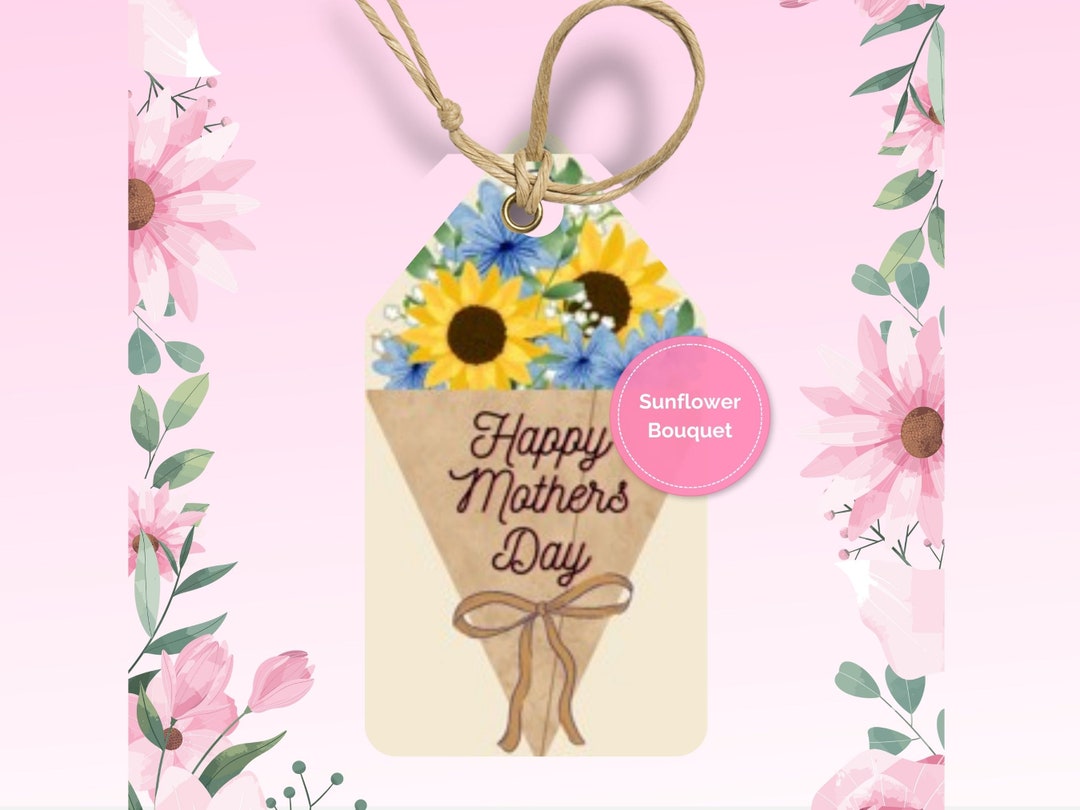 Mothers Day Gift Tags | Gift Tags for Moms | Flower Bouquet Gift Tags ...
