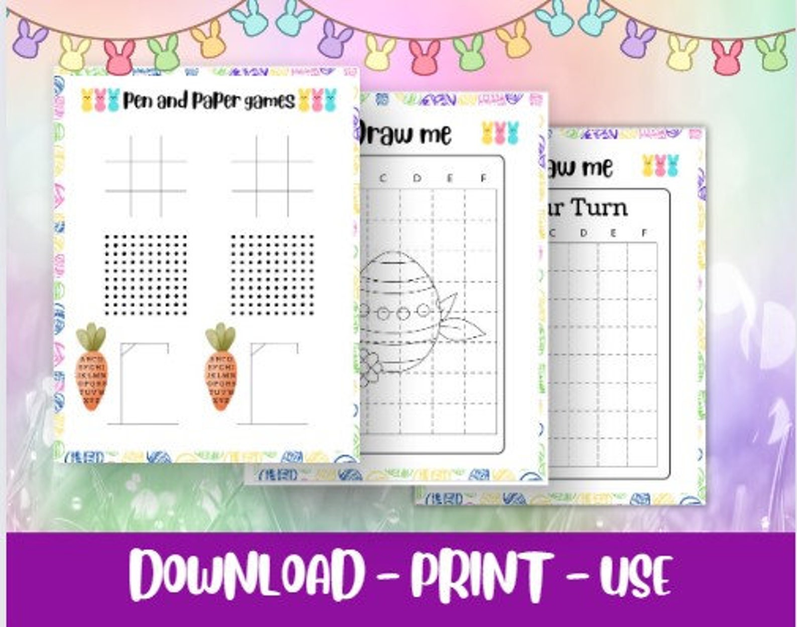 Easter Family Game Bundle | Printable Party Game | Easter Activity for ...
