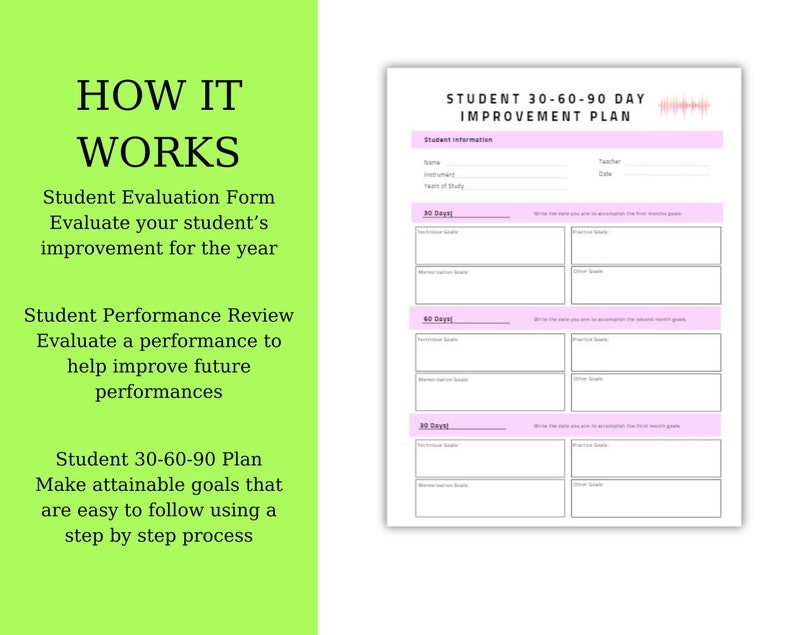 Music Student Assessment Bundle: Evaluation, Performance, and Growth ...