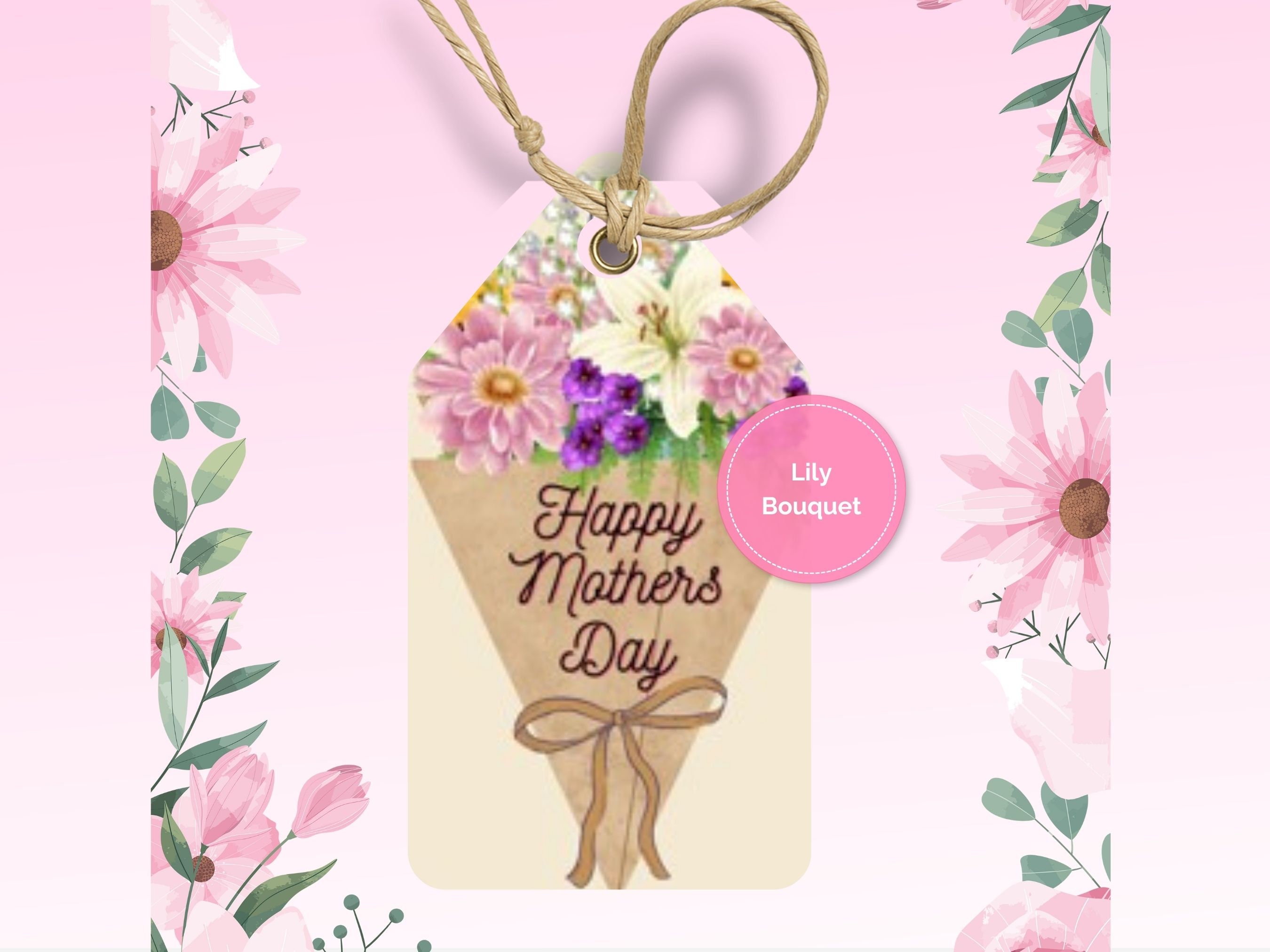 Mothers Day Gift Tags | Gift Tags for Moms | Flower Bouquet Gift Tags ...