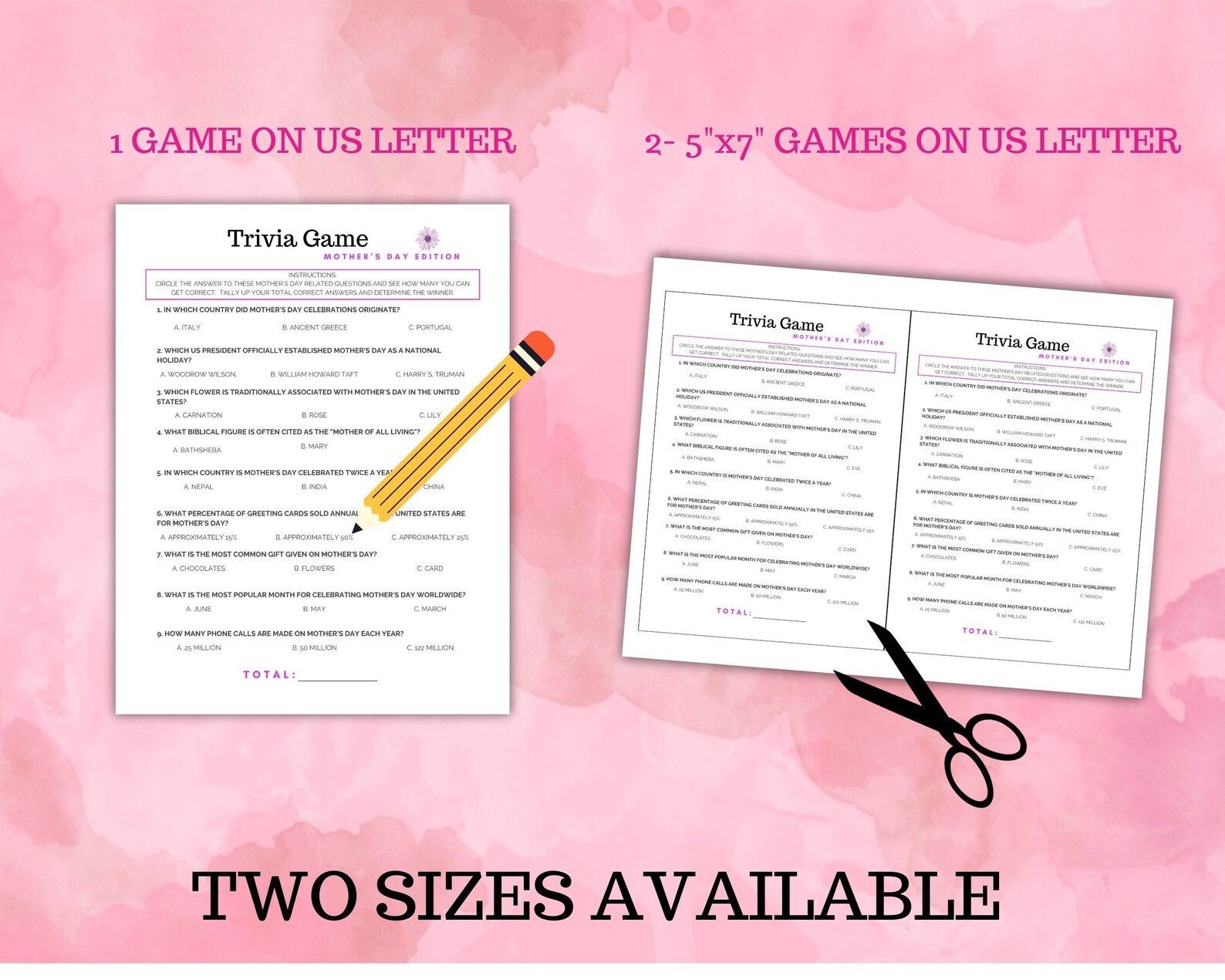 Mothers Day Bundle | Family Games | Mothers Day Printable | Games ...