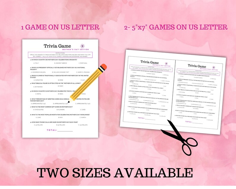 Mothers Day Bundle | Family Games | Mothers Day Printable | Games ...