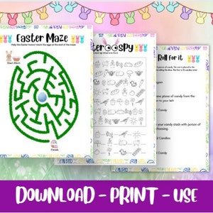 Easter Family Game Bundle | Printable Party Game | Easter Activity for ...