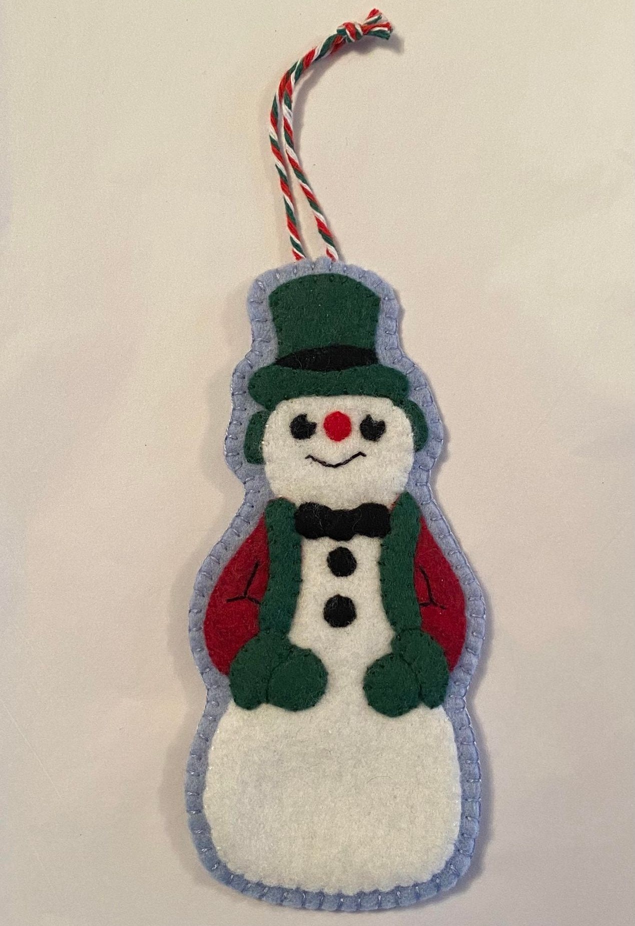 Vintage Snowman Felt Applique Christmas Ornament PDF Pattern - Etsy