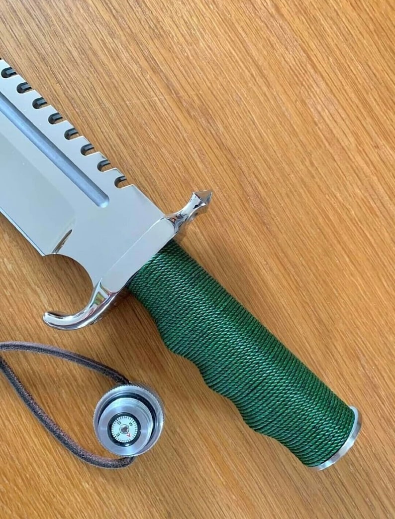 Handmade Rambo First Blood Hunting Bowie Knife Blade With Sheath ...