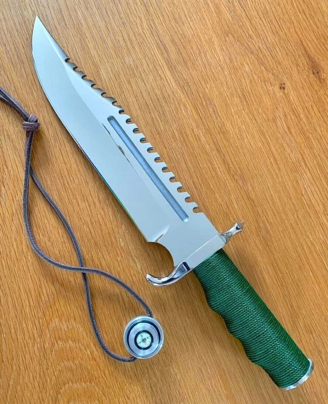 Handmade Rambo First Blood Hunting Bowie Knife Blade With Sheath ...