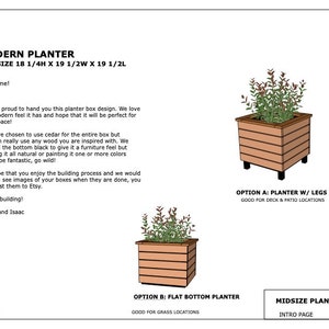 DIY Flower Planter Box Build Plan Farmhouse Easy Design Patio Planter ...