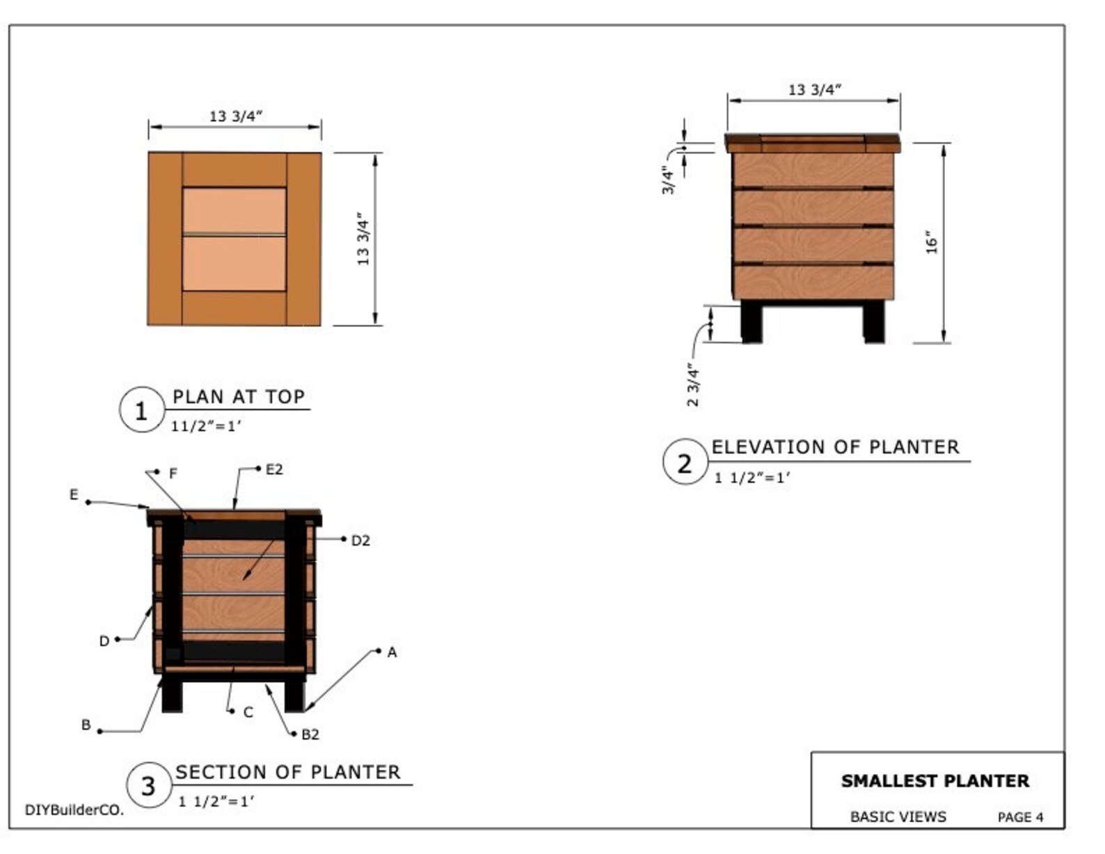 Planter Box Plans for Garden and Outdoor BUNDLE- Flower Raised Bed Deck ...