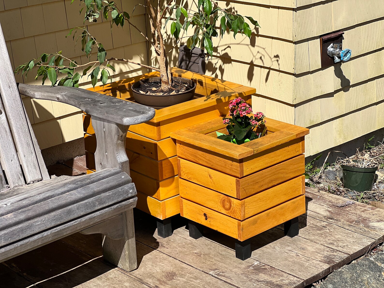Planter Box Plans for Garden and Outdoor BUNDLE- Flower Raised Bed Deck ...