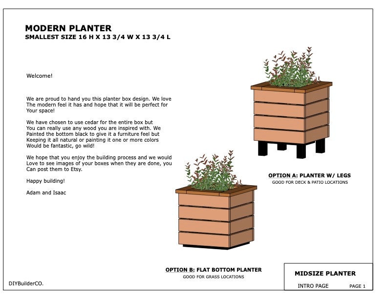 DIY Flower Planter Box Plans for Outdoor and Garden Spring 2024 ...