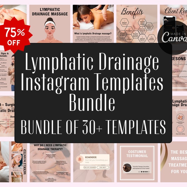 Lymphatic Drainage Poster - Etsy UK