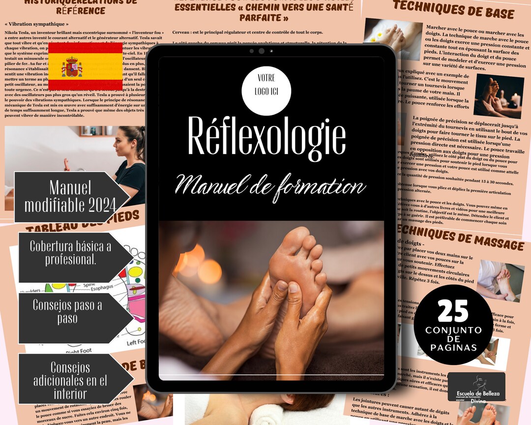 Reflexology Training Manual, Foot Reflexology, Editable Reflexology ...