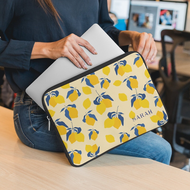 Lemons Laptop Bag - Etsy