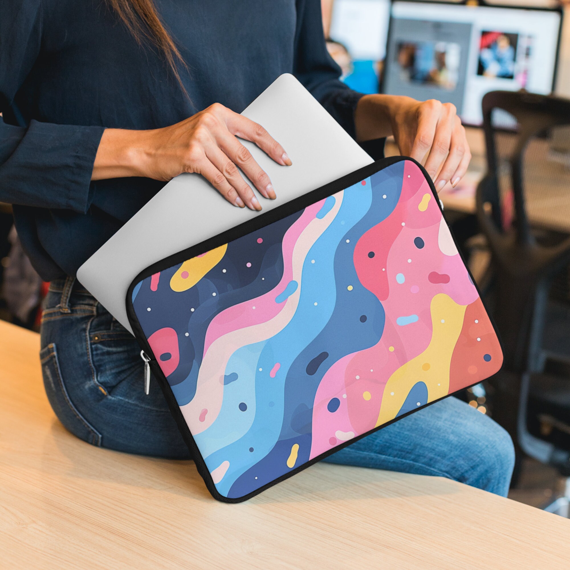 Colorful Abstract Laptop Sleeve | Case for 12", 13", 15" MacBook ...