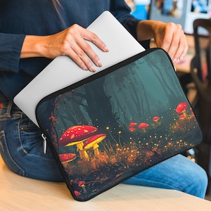 Cottagecore Mushroom Laptop Sleeve | Case for 12", 13", 15" MacBook ...