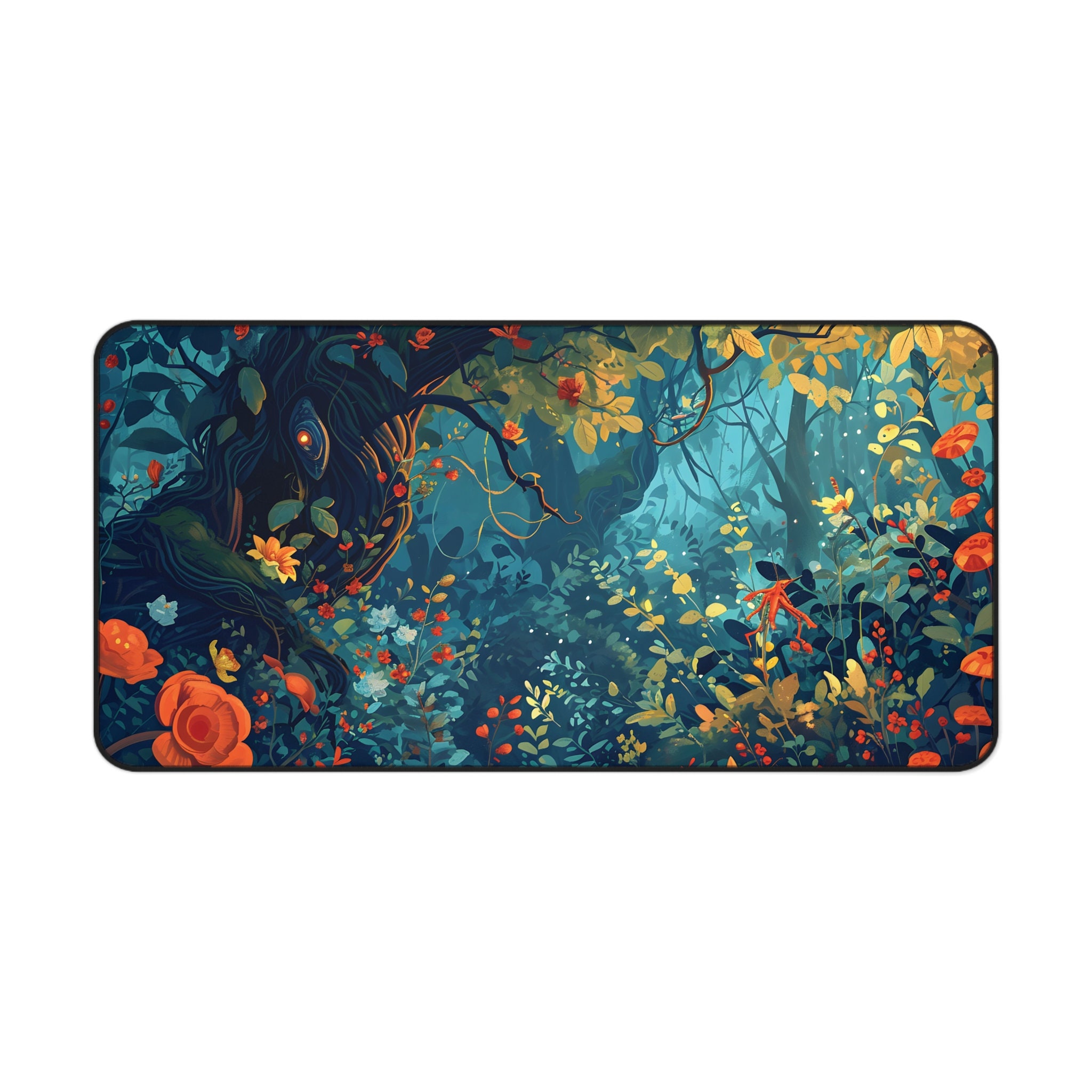 Forest Desk Mat: Aesthetic Cozy Trees, Unique Fantasy Vibe, Cute Office ...