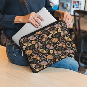 Cottagecore Moth Floral Butterfly Laptop Sleeve, Case for 12" 13" 15 ...
