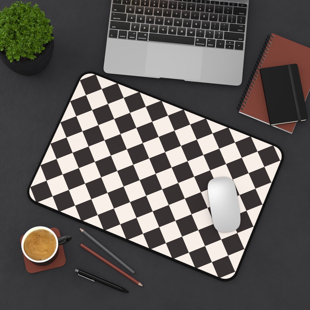 Desk Mat: Classic Checkered Aesthetic Deskmat, Unique Office Accessory ...