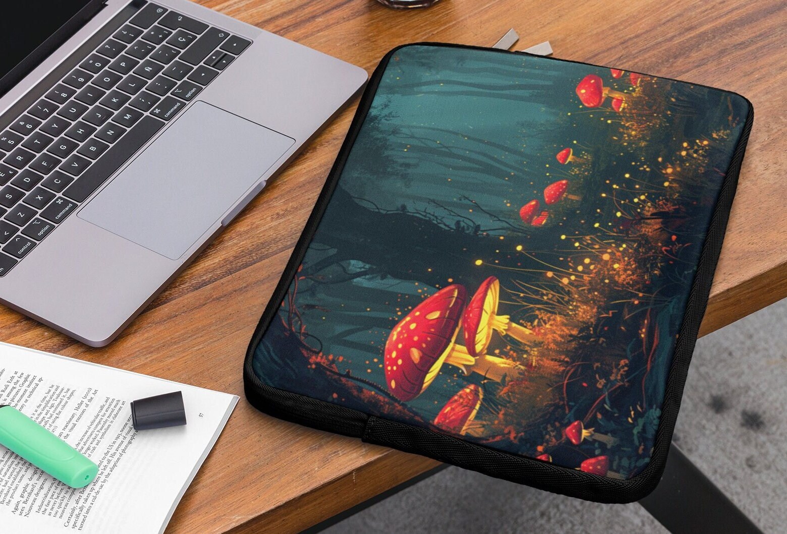 Cottagecore Mushroom Laptop Sleeve | Case for 12", 13", 15" MacBook ...