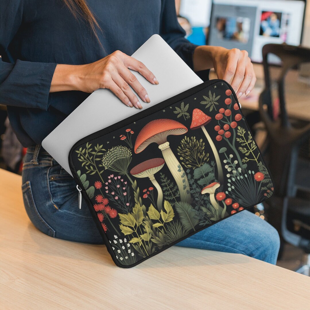 Cottagecore Mushroom Laptop Sleeve | Case for 12", 13", 15" Macbook ...