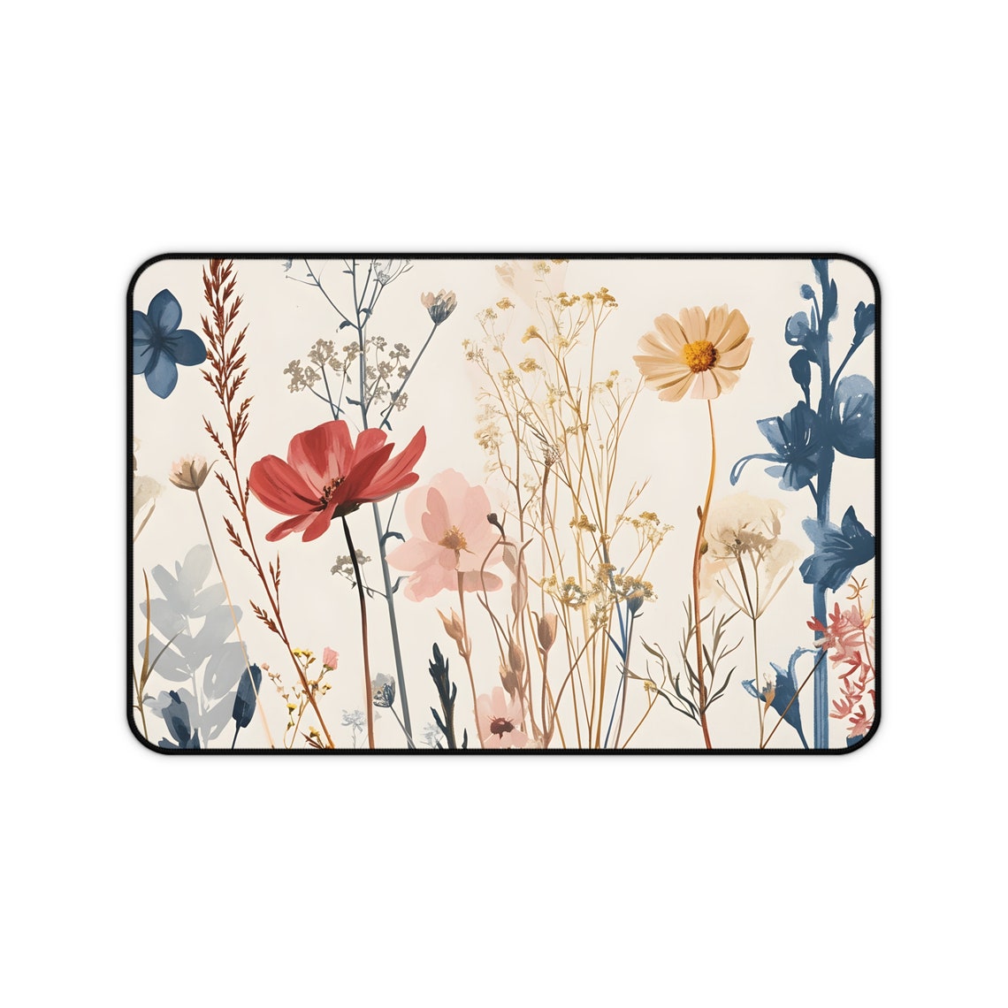 Beige Desk Mat Cute Aesthetic, Cozy Gamer Decor, Large Office Pad With ...