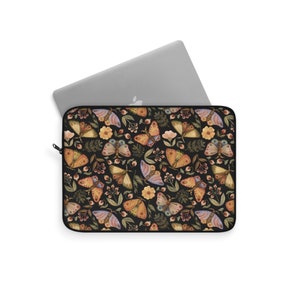Cottagecore Moth Floral Butterfly Laptop Sleeve, Case for 12" 13" 15 ...