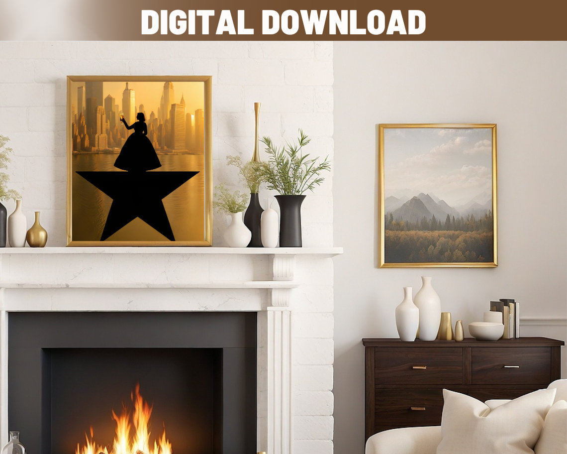 Hamilton Musical Poster Digital Art Broadway Art. Perfect Wall Decor ...