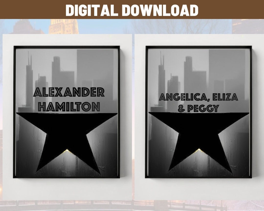 Hamilton the Musical Poster Musical Poster West End Musicals Designs ...